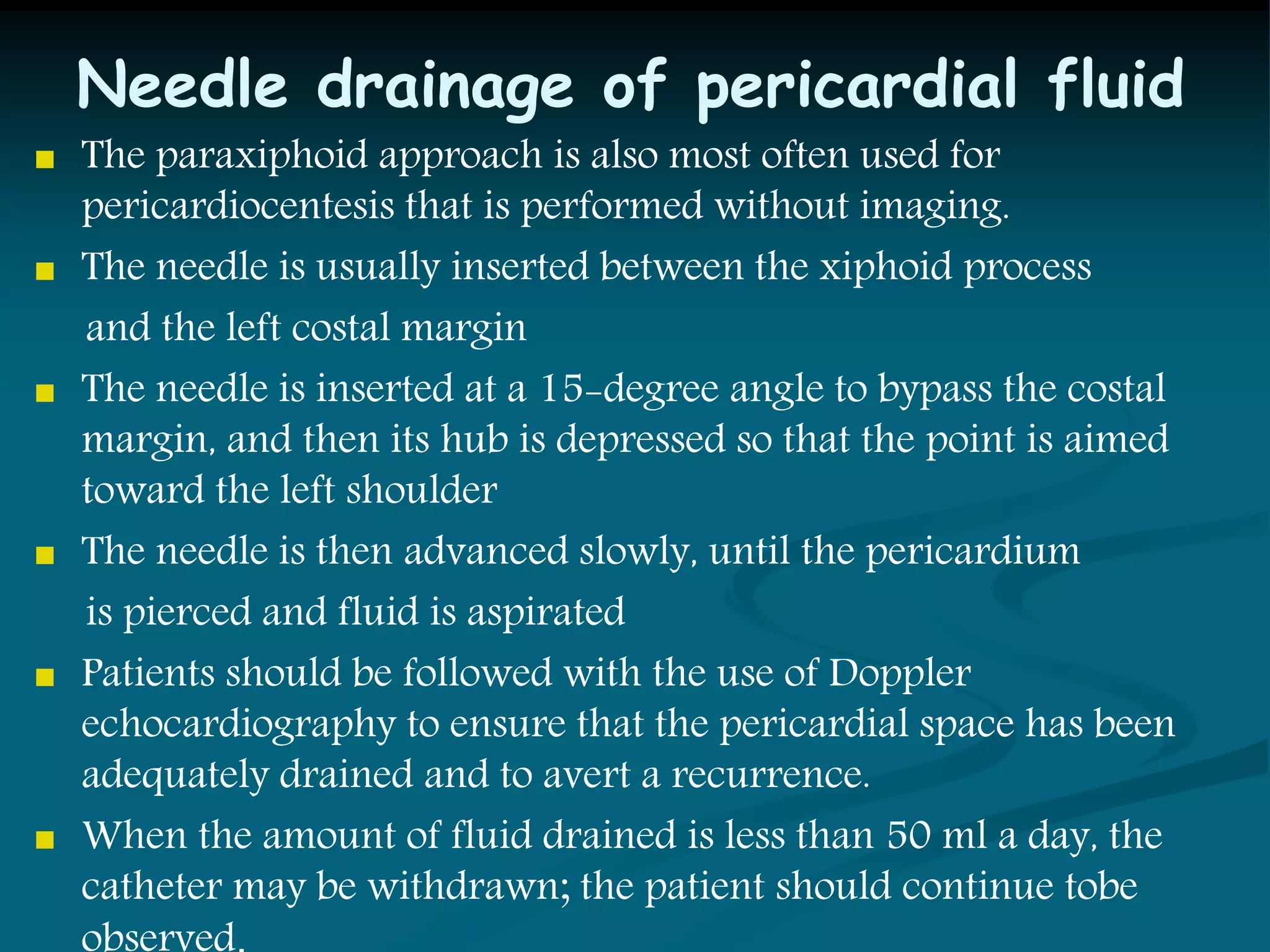 Cardiac tamponade | PPTX