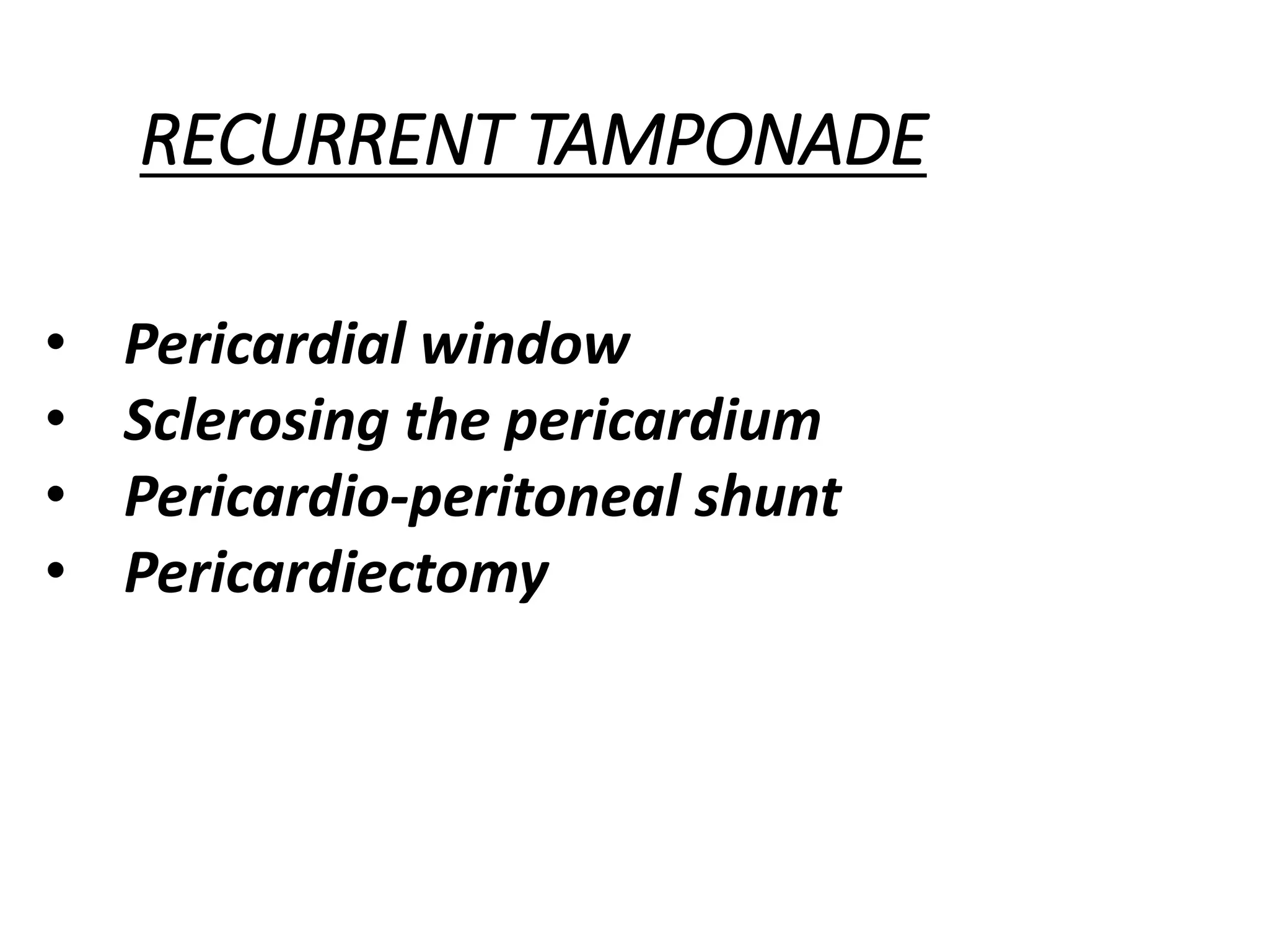 Cardiac tamponade | PPTX | Heart and Cardiovascular Diseases | Diseases ...
