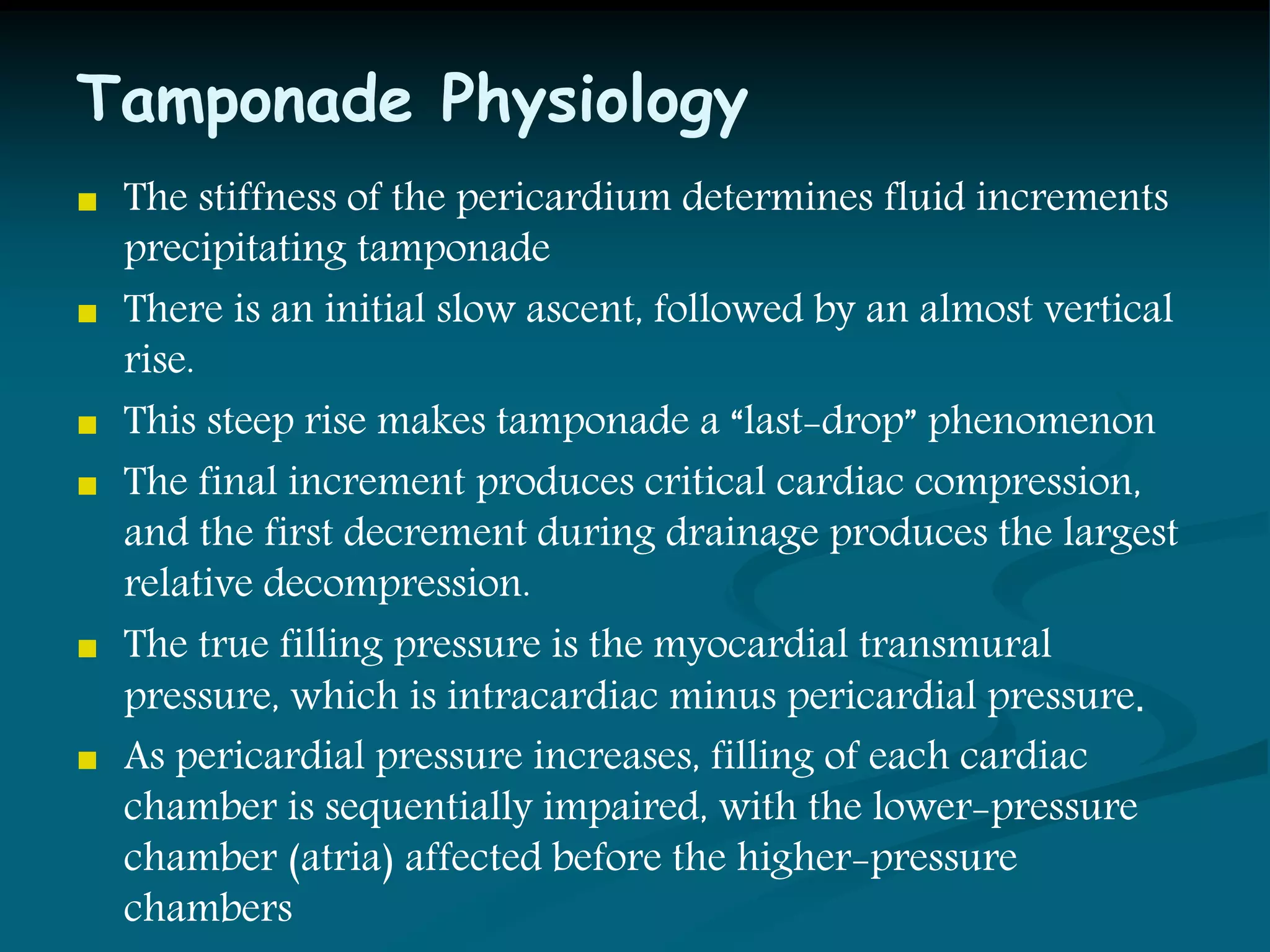 Cardiac tamponade | PPTX