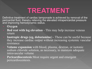 Cardiac tamponade | PPTX