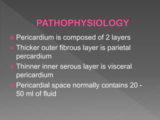 Cardiac tamponade | PPTX