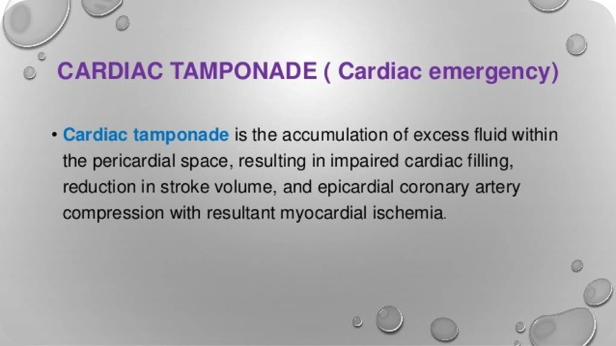Powerpoint Presentation About Cardiac Tamponade Pptx