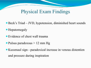 Cardiac Tamponade. presentation in detail | PPTX