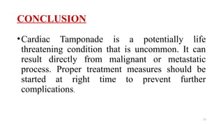 CARDIAC TAMPONADE, Medical surgical Nursing microteaching ppt | PPTX