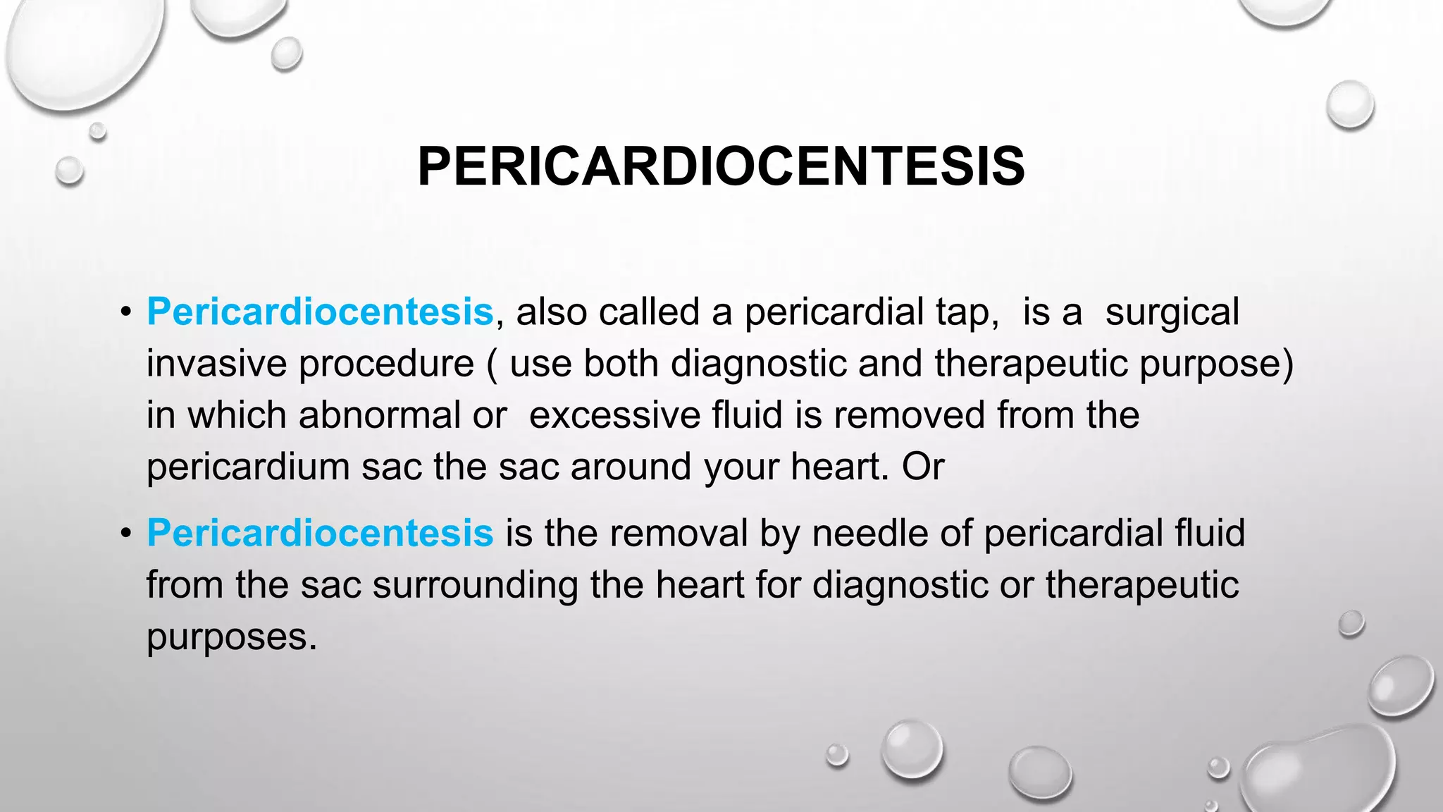 Cardiac tamponade | PPTX
