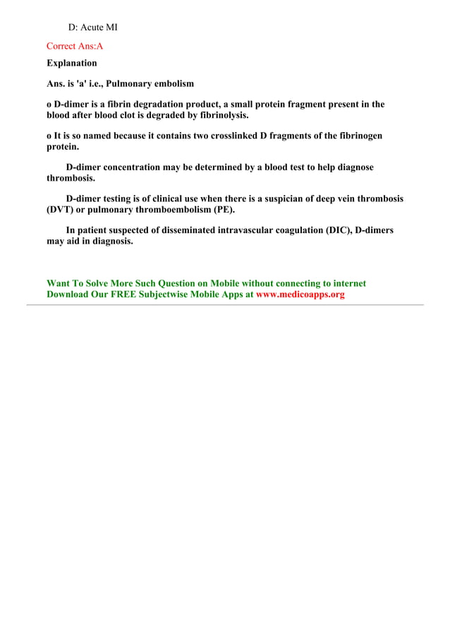 Cardiac tamponade sample paper for neet pg, usmle, plab, fmge (mci ...