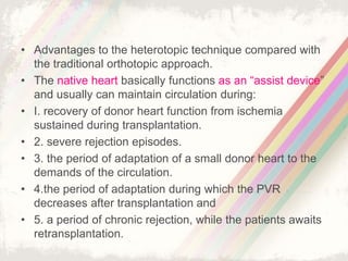 Cardiac transplantation | PPTX