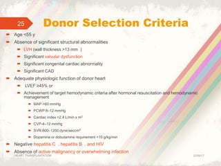 Cardiac transplantation | PPTX