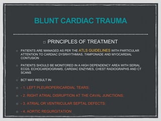 Cardiac trauma | PPTX
