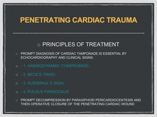 Cardiac trauma | PPTX