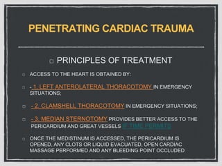 Cardiac trauma | PPTX