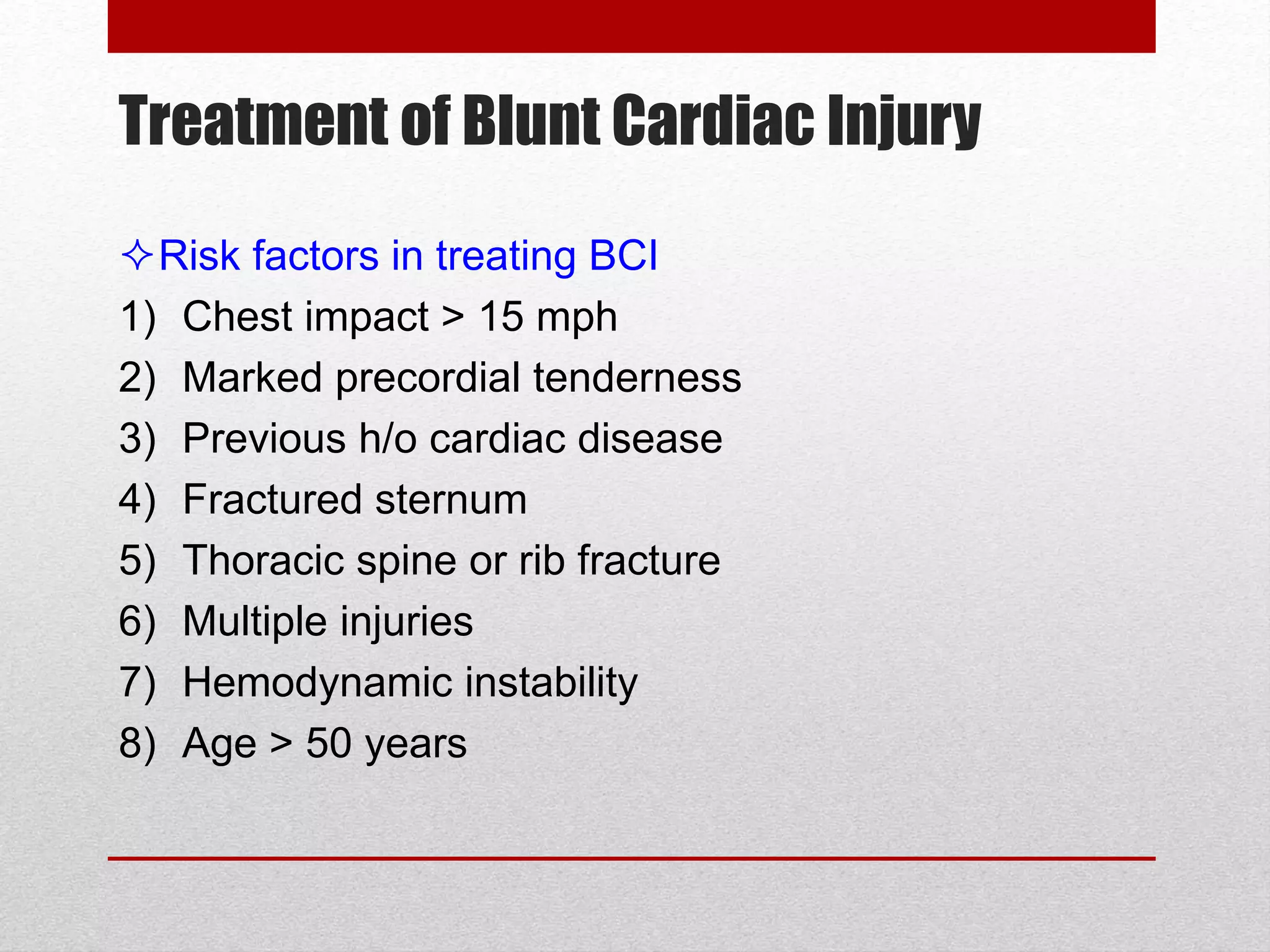 Cardiac trauma management | PPTX