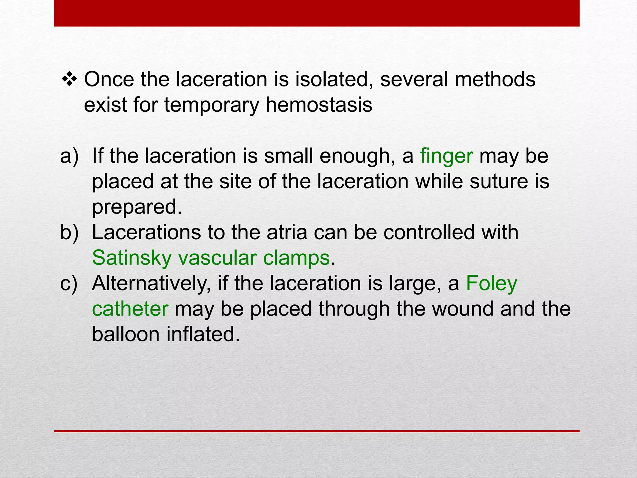 Cardiac trauma management | PPTX