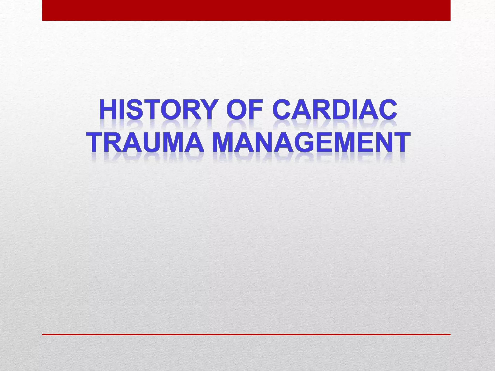 Cardiac trauma management | PPTX