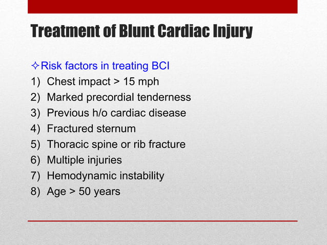 Cardiac trauma management | PPTX | Death, Injury, or Military Conflict ...