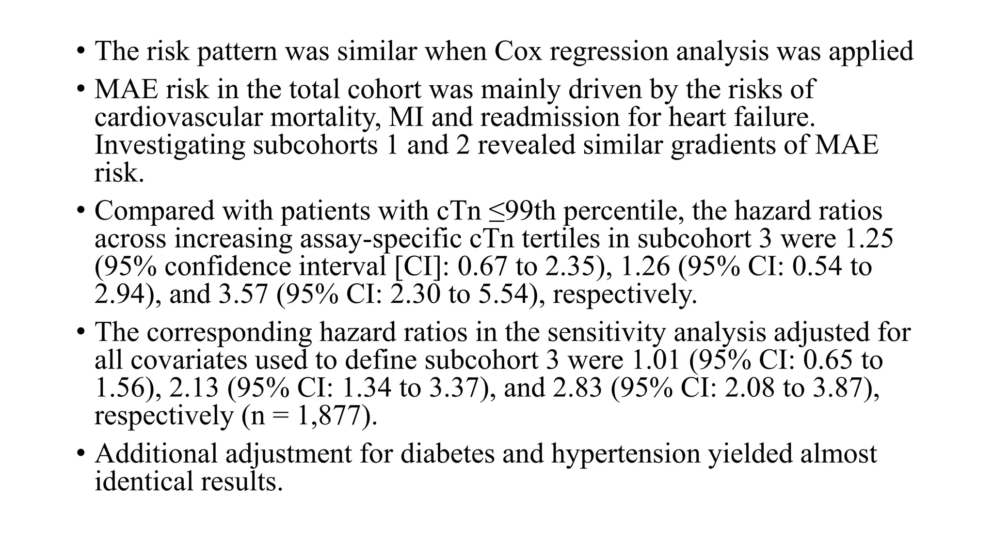 Cardiac Troponin Elevation In Patients Without A Specific Diagnosis Ppt