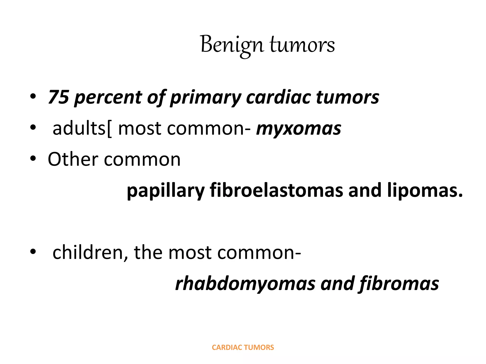 Cardiac tumors | PPTX