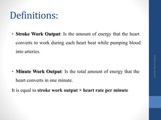 Cardiac Work Output by Rana Tarek TA.pptx
