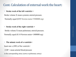 Cardiac Work Output by Rana Tarek TA.pptx