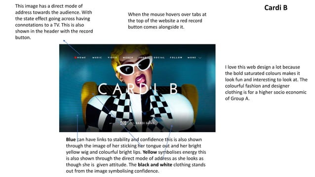 Cardi b web analysis | PPT