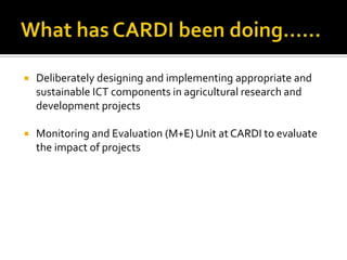 CARDI Presentation | PPTX