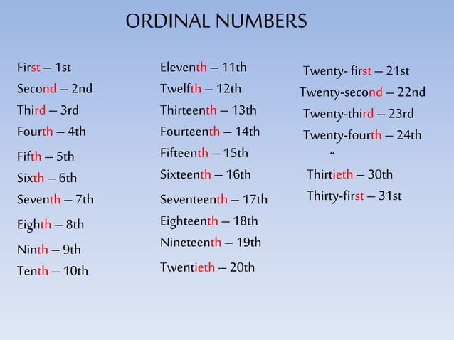 cardinal-and-ordinal-numbers-fun-activities-games_37019.ppt | Birthday ...