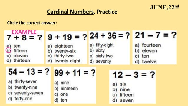 CARDINAL - ORDINAL NUMBERS.ppt