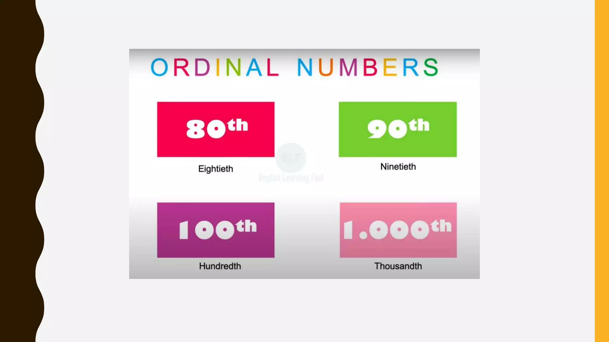 Cardinal and ordinal numbers | PPTX