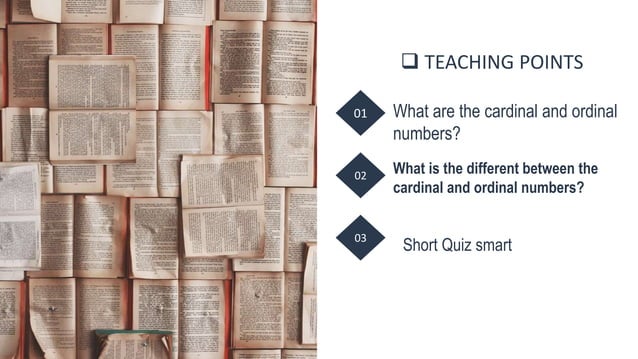 Cardinal and ordinal numbers ppt | PPTX | Anniversary | Personal ...