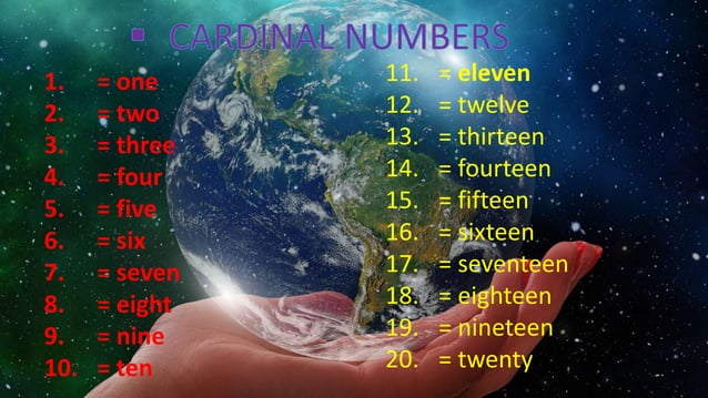 Cardinal and ordinal numbers ppt | PPTX | Anniversary | Personal ...