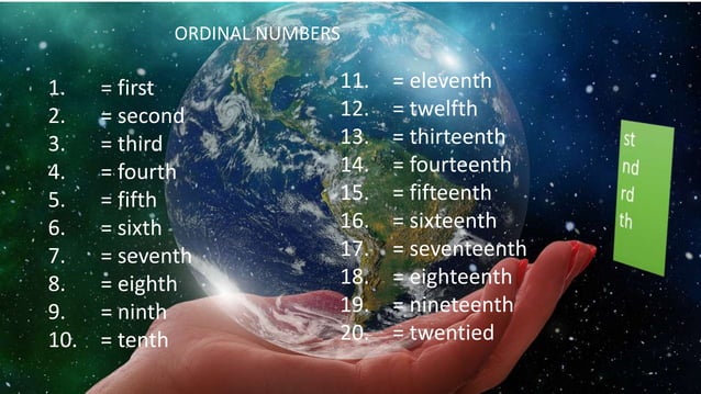 Cardinal and ordinal numbers ppt | PPTX | Anniversary | Personal ...