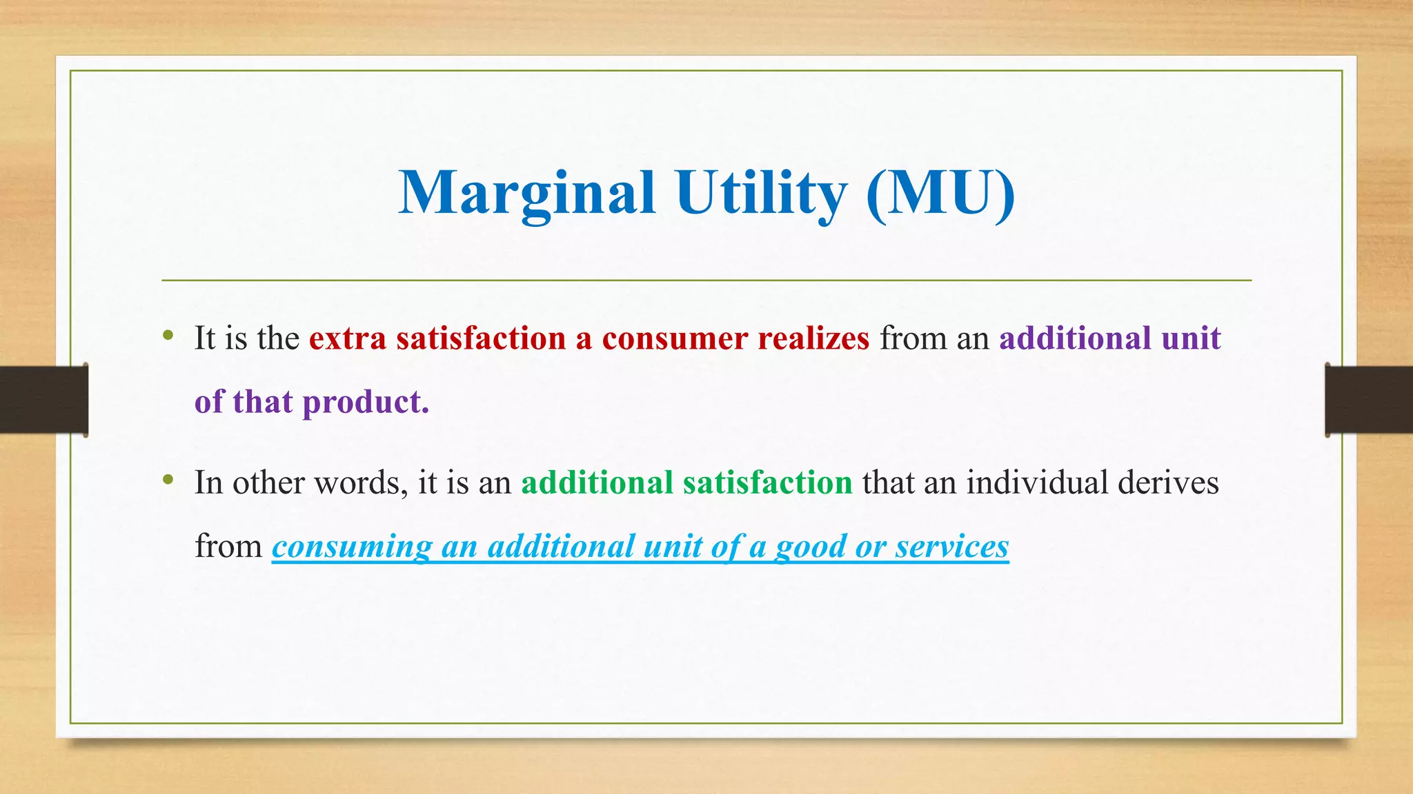 Cardinal and ordinal utility a theory of consumer bheahviour | PDF