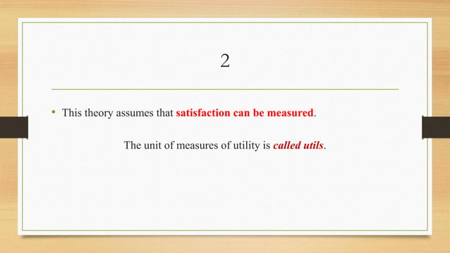 Cardinal and ordinal utility a theory of consumer bheahviour | PDF