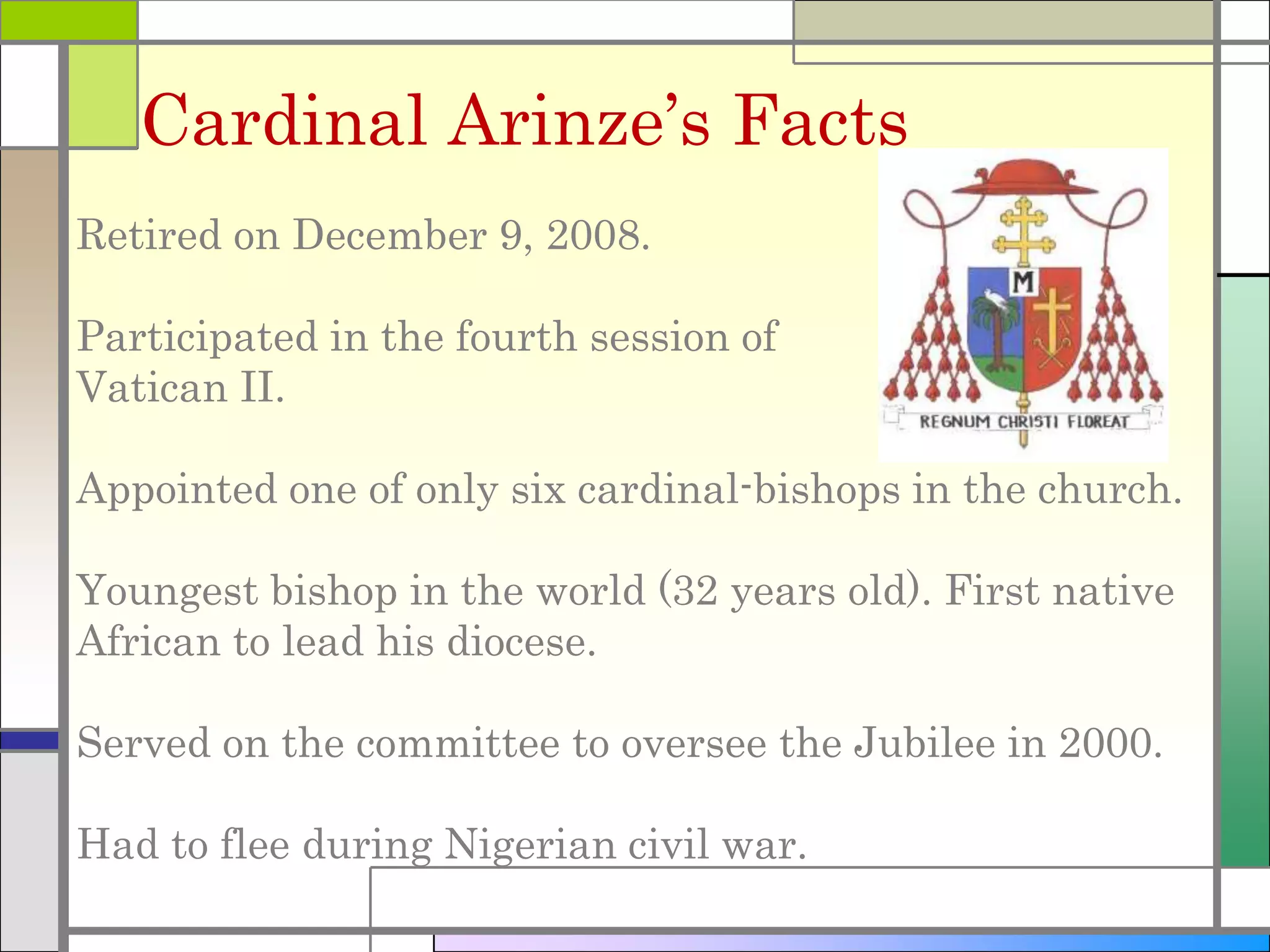 Cardinal arinze | PPTX