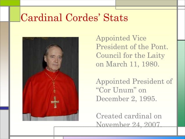 Cardinal Cordes | PPTX