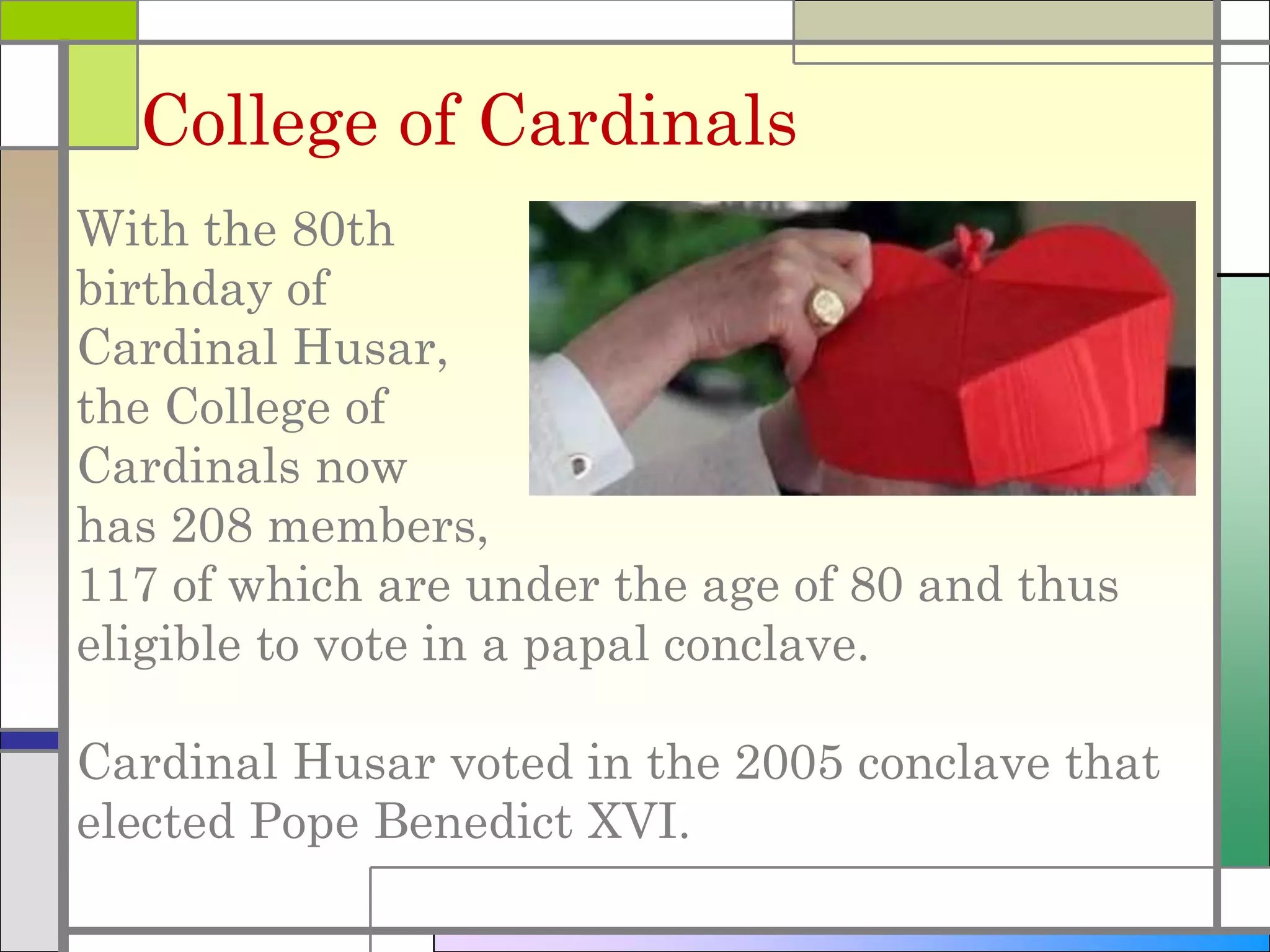 Cardinal husar | PPTX