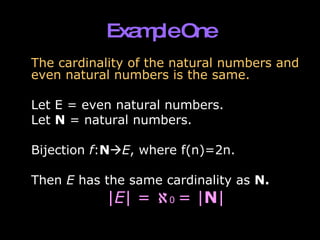 Cardinality | PPT