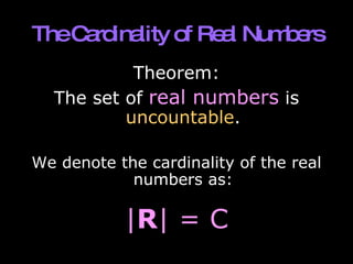 Cardinality | PPT