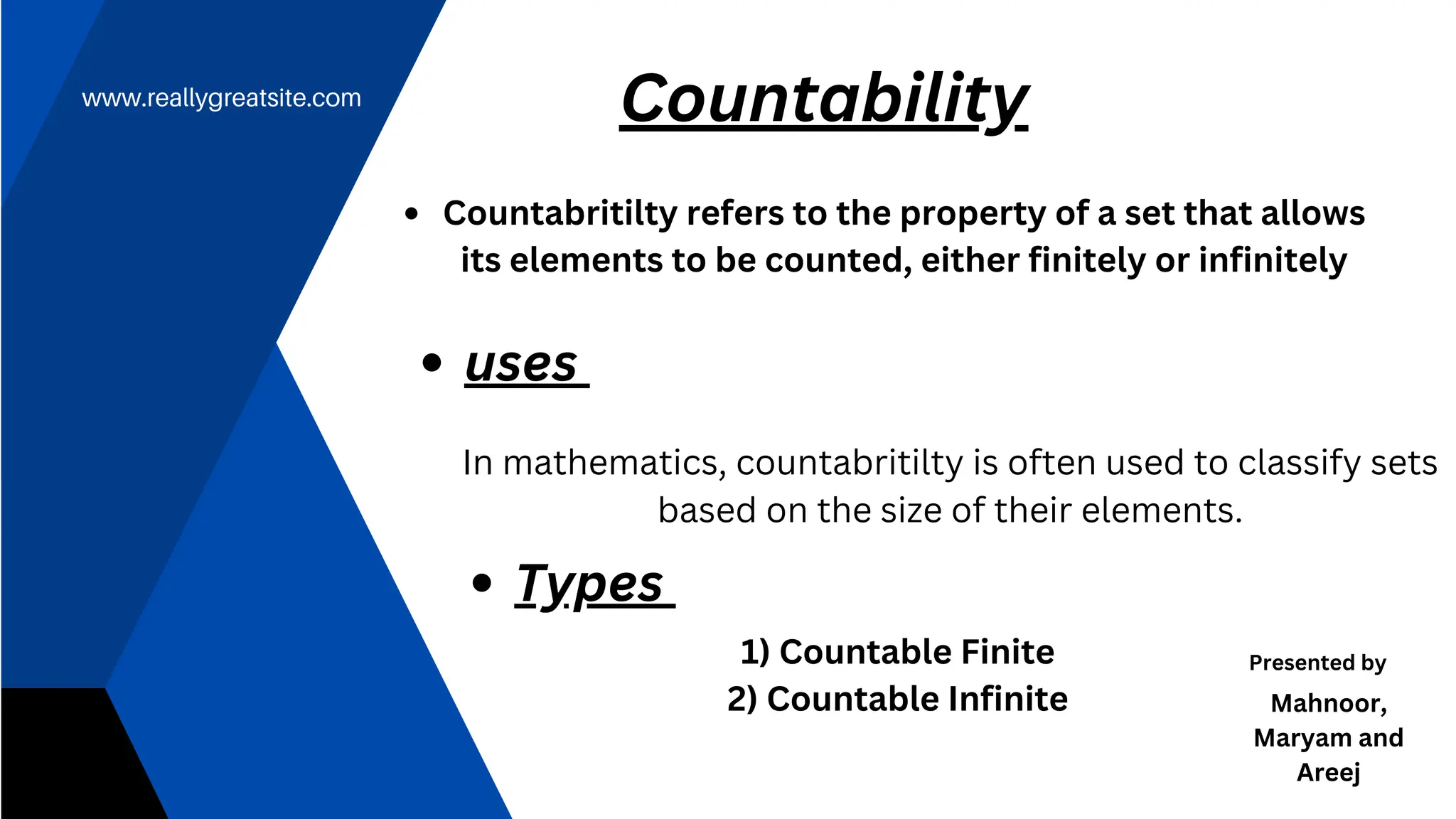 Cardinality and Countability Types ..PDF