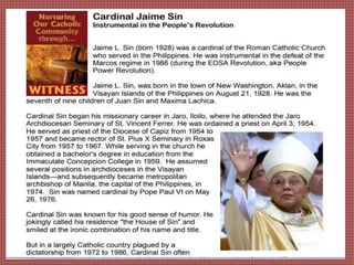 Cardinal Jaime Sin | PPT