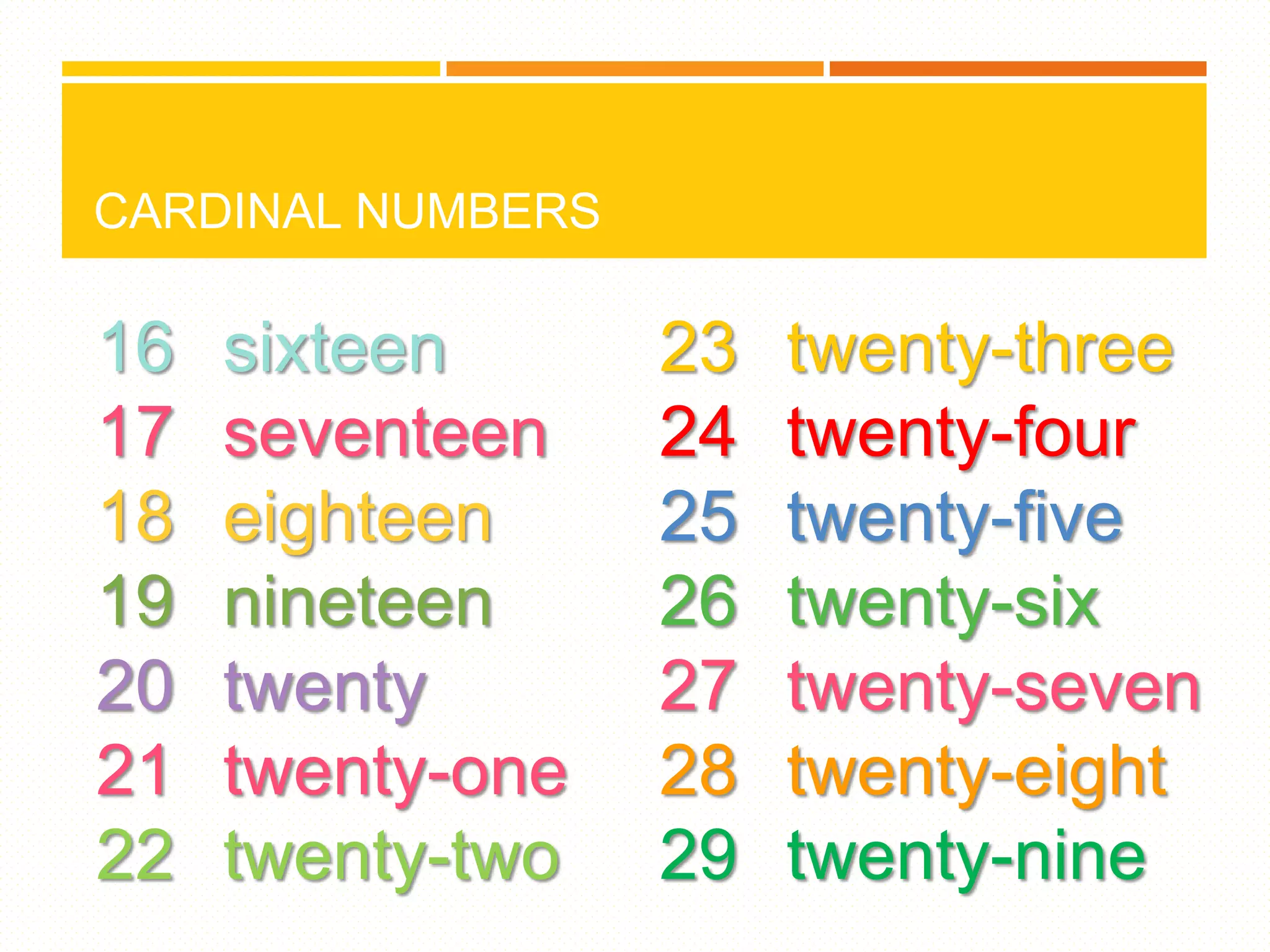 Cardinal Numbers | PPTX