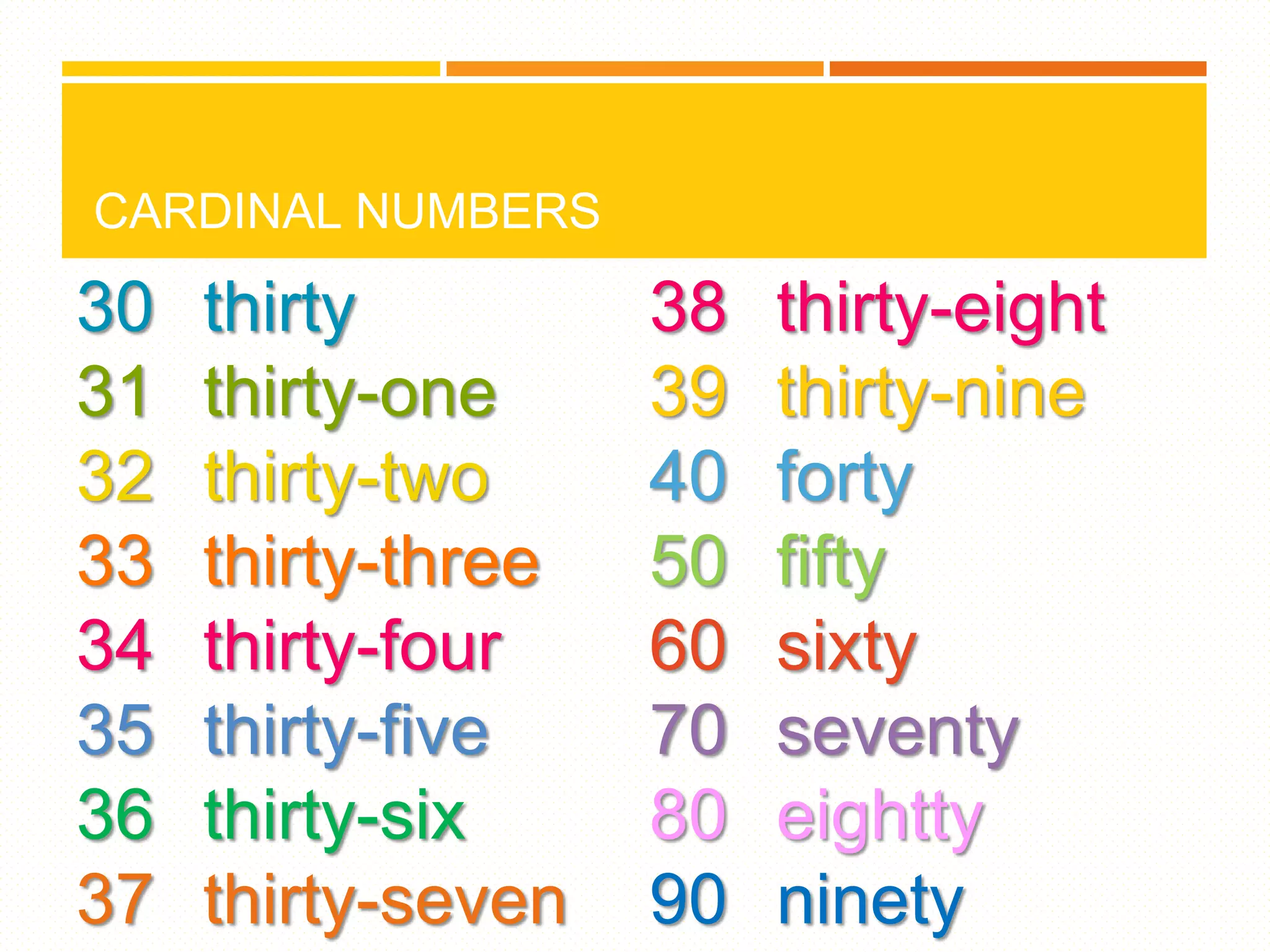 Cardinal Numbers | PPTX