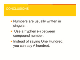 Cardinal Numbers | PPTX