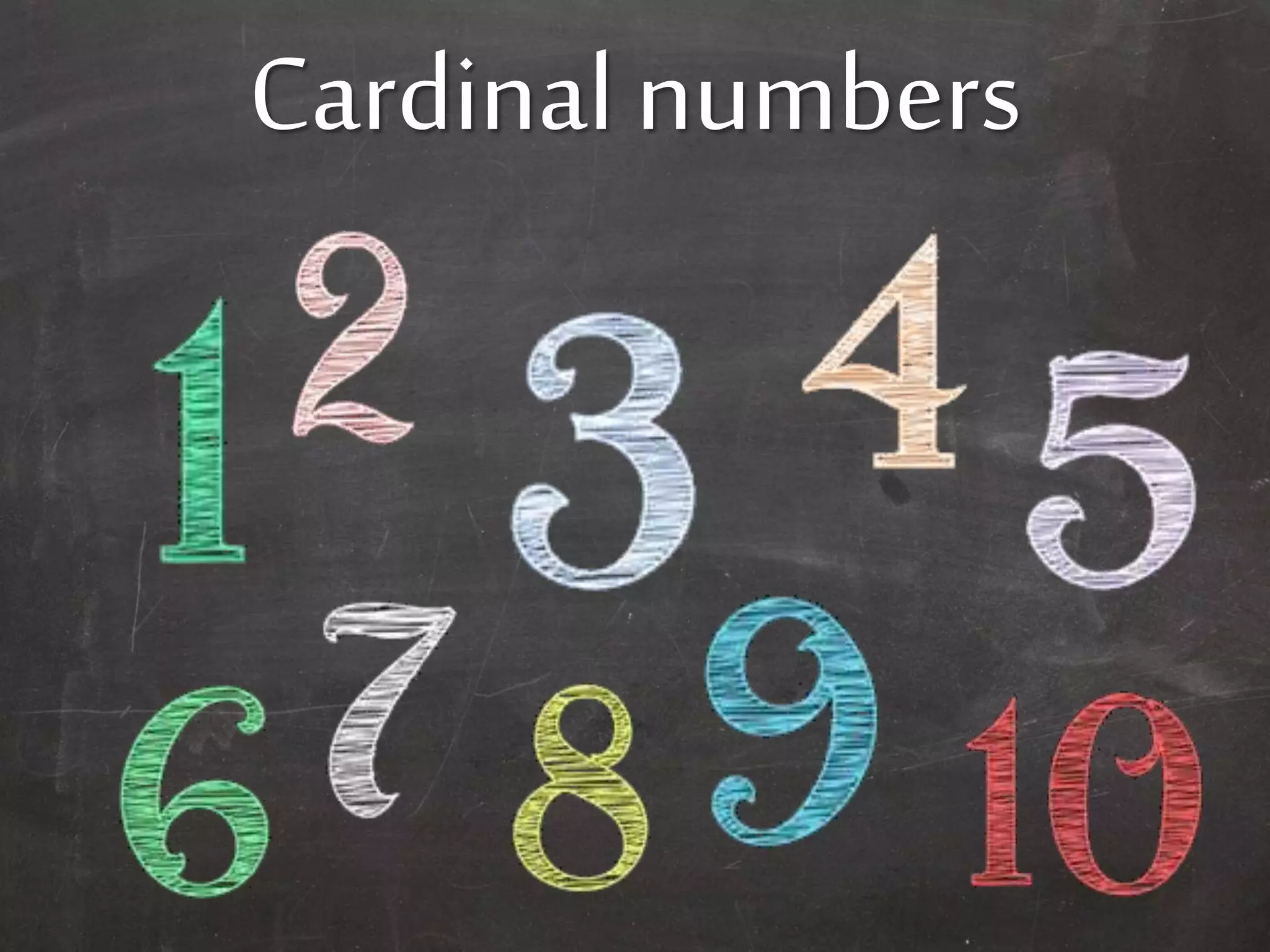 Cardinal numbers | PPT