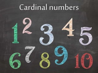 Cardinal numbers | PPT