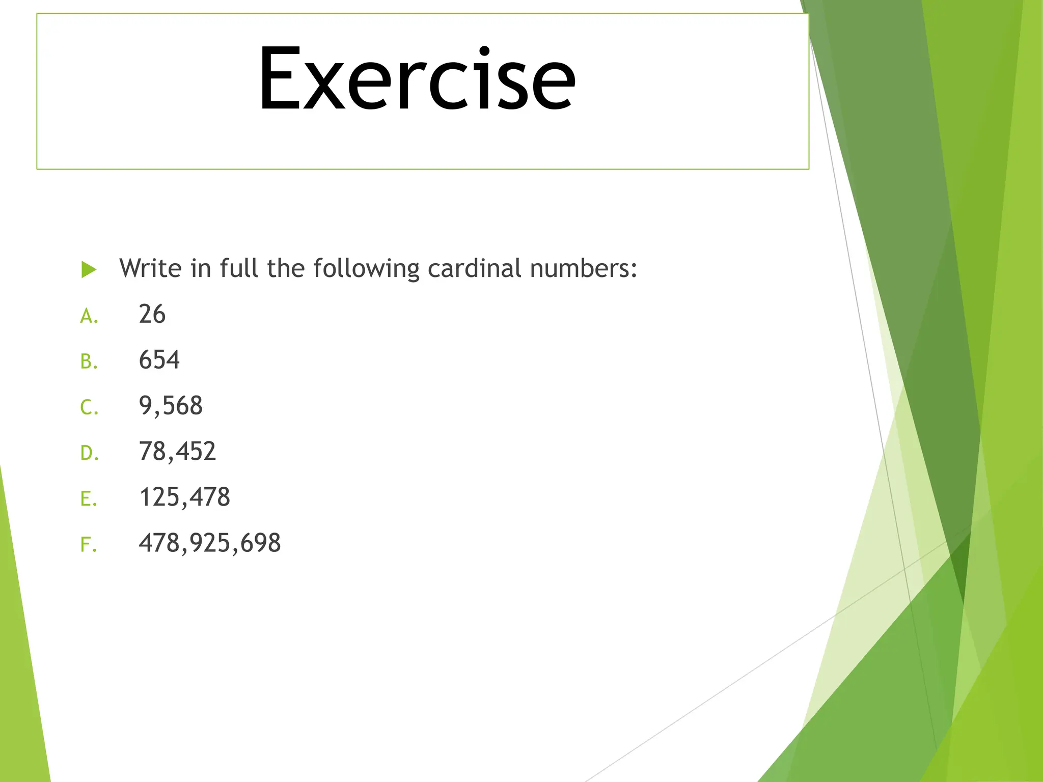 cardinal numbers.pptx este es un repaso de inglés del maestro Roberto ...