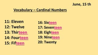 CARDINAL NUMBERS FROM 11 TO 39.ppt
