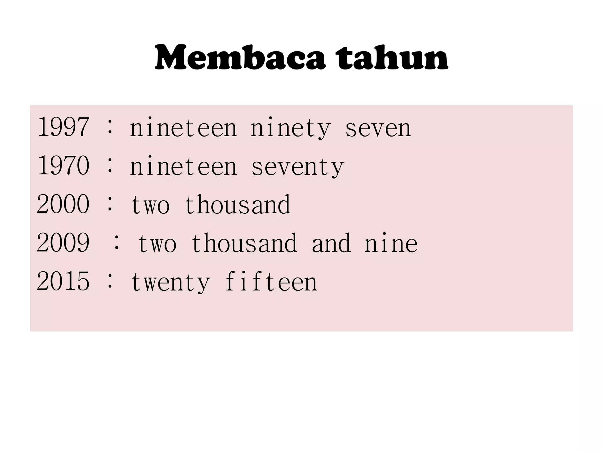 Perbedaan Cardinal number dan ordinal number | PDF