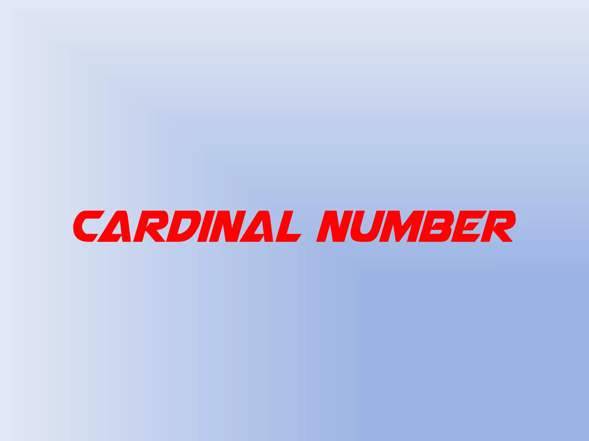 Perbedaan Cardinal number dan ordinal number | PDF