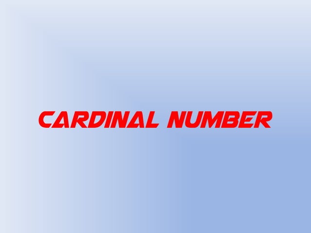 Perbedaan Cardinal number dan ordinal number | PDF